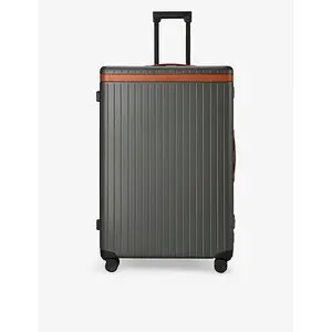 CARL FRIEDRIK The Large Check-in Suitcase - Cognac/grey