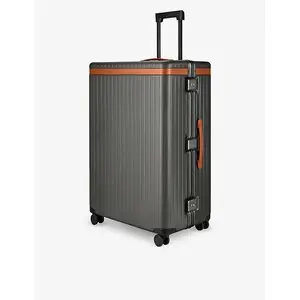 CARL FRIEDRIK The Large Check-in Suitcase - Cognac/grey