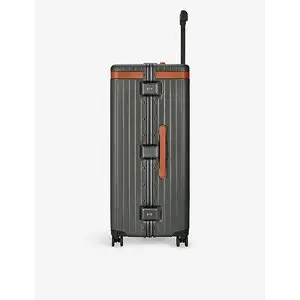 CARL FRIEDRIK The Large Check-in Suitcase - Cognac/grey