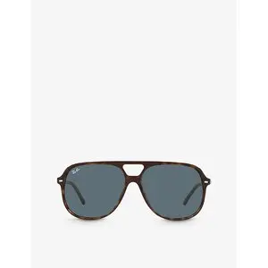 Ray-ban Square-frame Aviator Sunglasses - Brown
