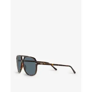 Ray-ban Square-frame Aviator Sunglasses - Brown
