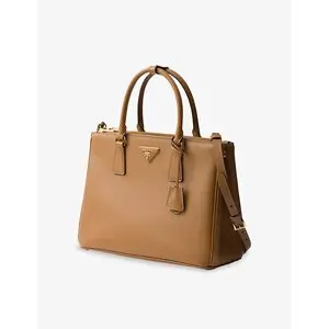 Prada Galleria Large Saffiano-leather Tote Bag - Brown
