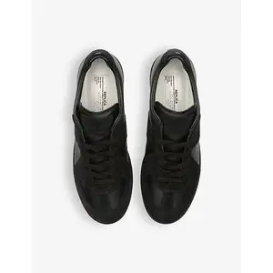 MAISON MARGIELA Replica Panelled Leather Low-top Sneakers - Black