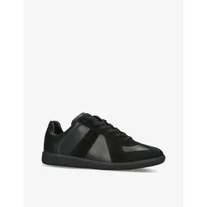 MAISON MARGIELA Replica Panelled Leather Low-top Sneakers - Black