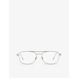 TOM FORD Ft5848 Aviator-frame Optical Glasses - Silver