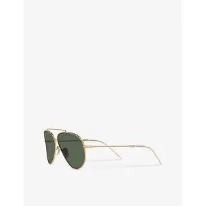 Ray-ban Aviator Reverse Metal Sunglasses - Gold