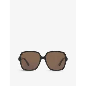 Gucci Gg1189s Square-frame Sunglasses - Black