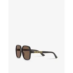 Gucci Gg1189s Square-frame Sunglasses - Black