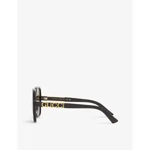 Gucci Gg1189s Square-frame Sunglasses - Black
