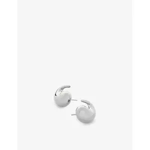 Monica Vinader Nura Wrap Sculpture Earrings - Sterling Silver