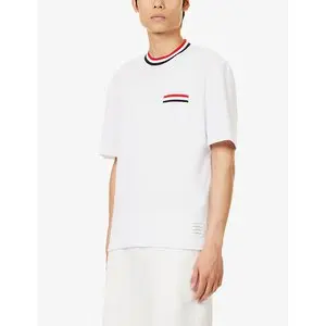 Thom Browne Branded Cotton-knit T-shirt S