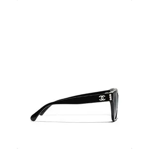 Chanel Square Frame Sunglasses - Black