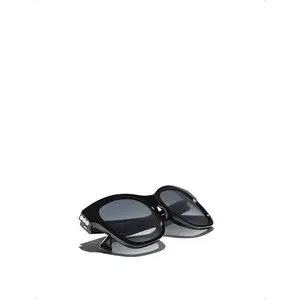 Chanel Square Frame Sunglasses - Black