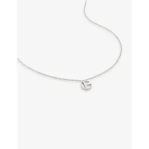 Monica Vinader G Letter-charm Pendant Necklace - Sterling Silver