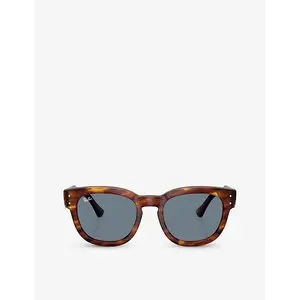 Ray-ban Square-frame Crystal Sunglasses - Brown