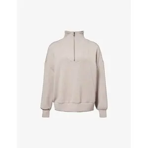 Varley Hawley Relaxed-fit Sweatshirt - Taupe Marl