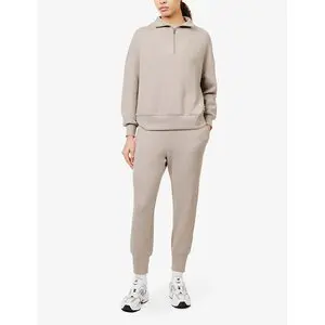 Varley Hawley Relaxed-fit Sweatshirt - Taupe Marl