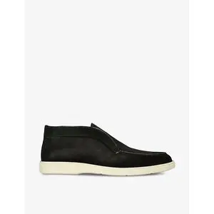 Santoni Contrast Stitching Boots For Men