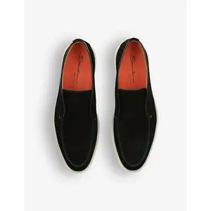 Santoni Detroit Slip-on Suede Desert Boots