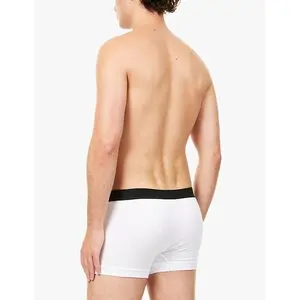 TOM FORD Branded-waistband Pack Of Two Stretch-cotton Trunks - White