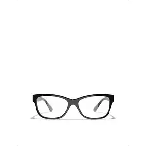 Chanel Rectangle Eyeglasses - Black