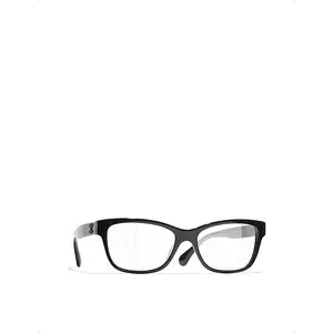 Chanel Rectangle Eyeglasses - Black
