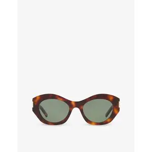 Saint Laurent Sl639 Cat-eye Sunglasses - Brown
