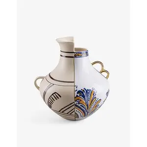 SELETTI Hybrid Nazka Abstract-pattern Bone-china Porcelain Vase - One-color