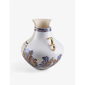 SELETTI Hybrid Nazka Abstract-pattern Bone-china Porcelain Vase - One-color