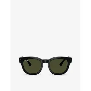 Ray-ban Mega Hawkeye Square-frame Sunglasses - Black
