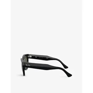 Ray-ban Mega Hawkeye Square-frame Sunglasses - Black