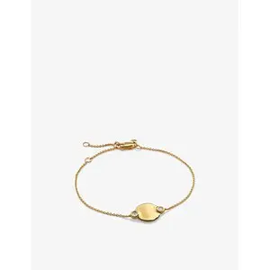 Monica Vinader Round Charm Lab-grown Diamond Bracelet - Yellow Gold