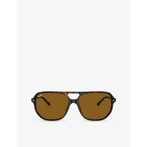 Ray-ban Irregular-frame Acetate Sunglasses - Brown