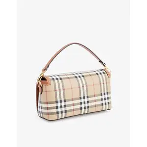 Burberry Note Woven-blend Shoulder Bag