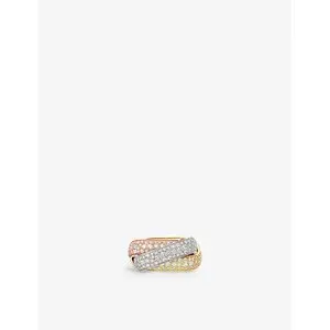 Cartier Trinity De Large 18ct Diamond Ring - Gold
