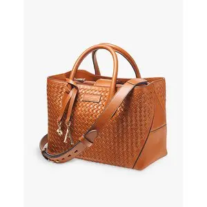 ASPINAL OF LONDON Midi London Tote Leather Tote Bag - Tan