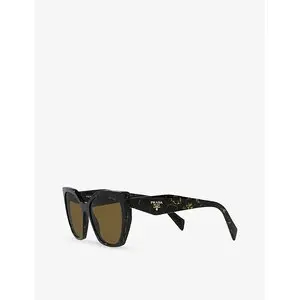 Prada Pr 19zs Cat-eye Sunglasses - Black