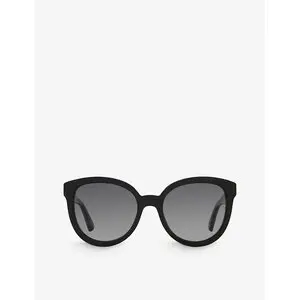 Gucci Gg1315s Round-frame Sunglasses - Black