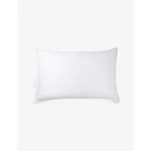 THE WHITE COMPANY Symons Rectangle Medium Soft Cotton Sateen, Down And Feather Super King Pillow 50cm X 90cm - None/clear