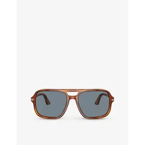 Persol Po3328s Pilot-frame Sunglasses - Brown