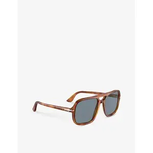 Persol Po3328s Pilot-frame Sunglasses - Brown