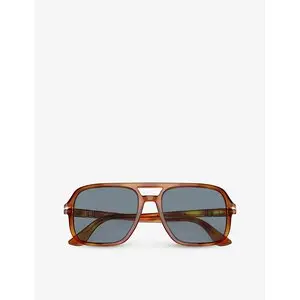 Persol Po3328s Pilot-frame Sunglasses - Brown