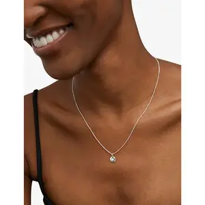 Monica Vinader Birthstone Necklace - Sterling Silver