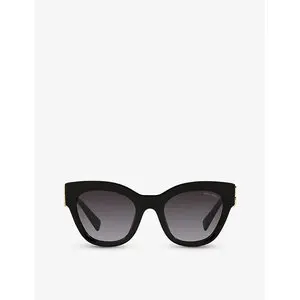 Miu Miu Mu 01ys Cat-eye Sunglasses - Black