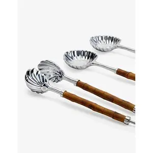 SOHO HOME Masen Stainless-steel And Bamboo Serving Set Of Two - One-color