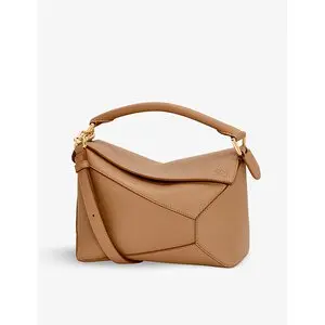 Loewe Puzzle Small Leather Shoulder Bag - Toffee