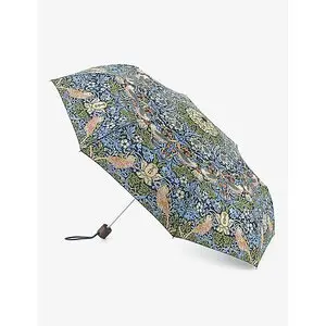 FULTON X Morris & Co Floral-print Umbrella - Strawberry Thief
