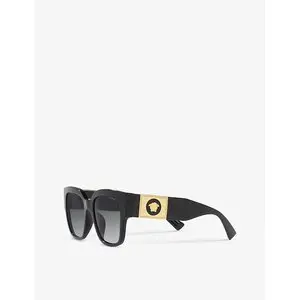 Versace Ve4437u Pillow-frame Sunglasses - Black
