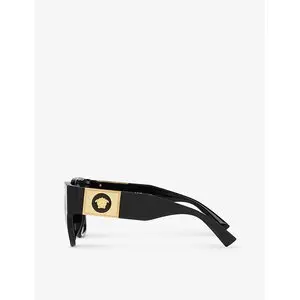 Versace Ve4437u Pillow-frame Sunglasses - Black