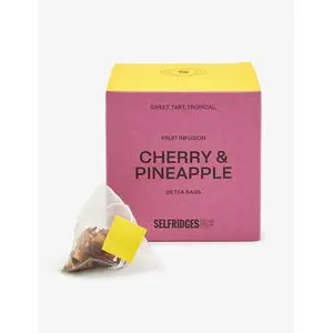 SELFRIDGES SELECTION Pineapple And Cherry Tea Bags 50g